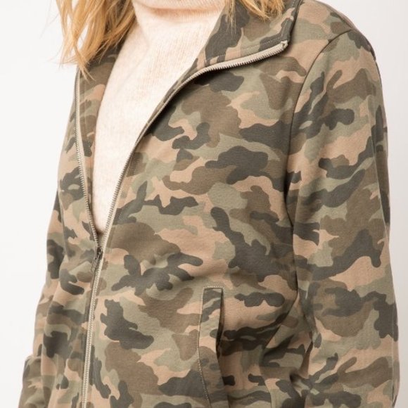 Mystree | Jackets & Coats | Mystree Light Weight Camo Print Bomber ...